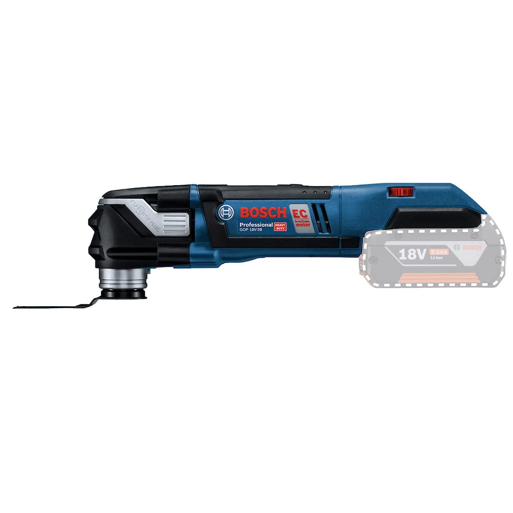 Bosch Professional 18V System GOP 18V-28 Cordless Multi Cutter (Oscillation Angle: 1.4°, excluding Rechargeable Batteries and Charger, in Cardboard Box)