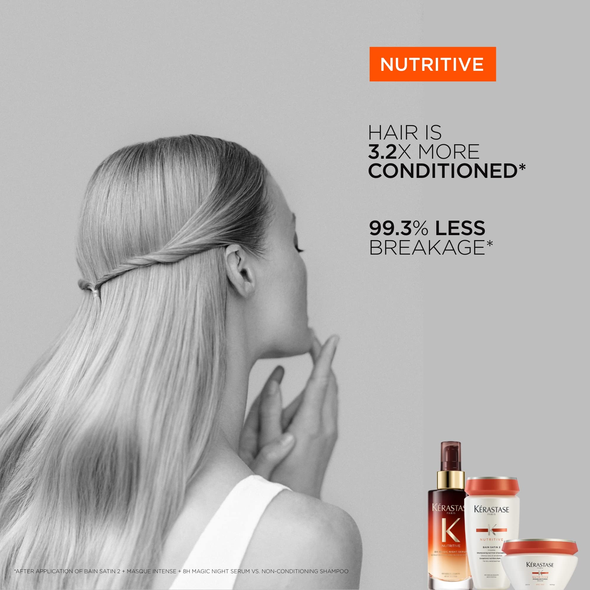 Kerastase Nutritive Lait Vital Conditioner | Nourishing, Lightweight Formula for Hydration | Boosts Shine for Healthy Hair and Easily Detangles | For Normal or Dry Hair | Old Packaging | 6.8 Fl Oz