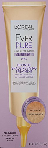 L'Oreal Paris EverPure Blonde Shade Reviving Treatment Sulfate Free, with Iris, 4.2 Fl; Oz
