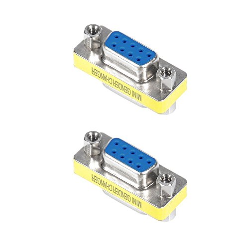Top-Longer Rs232 Serial Cable 9 Pin DB9 Female to Female/Male to Male Gender Changer Coupler Adapter Connector Pack of 4
