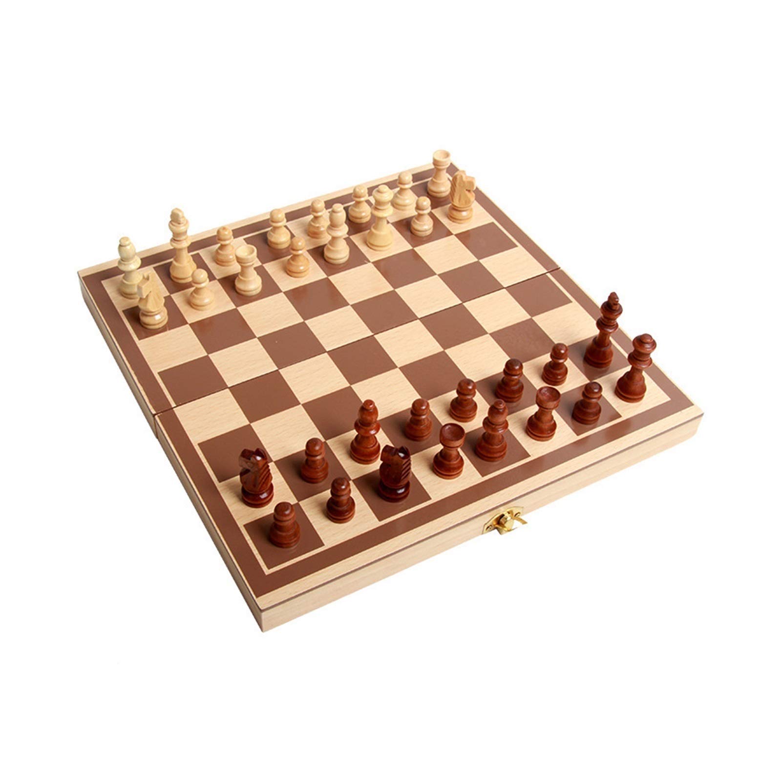 ATAAY Folding Board International Chess Game Pieces Set Collection Portable Board Game International Chess Pieces