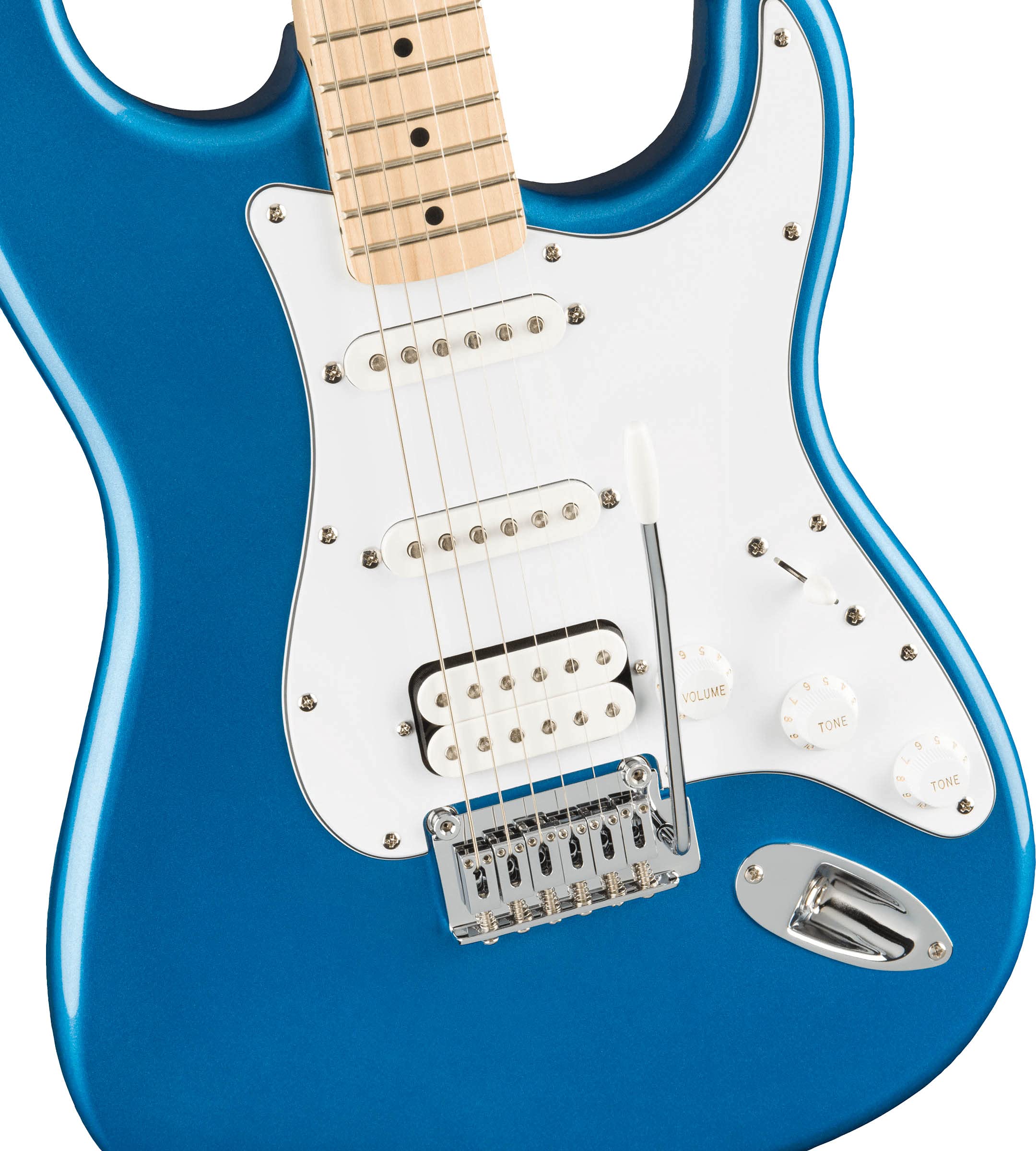 Fender Squier Affinity Stratocaster HSS - Lake Placid Blue Bundle with Frontman 10G Amplifier, Instrument Cable, Gig Bag, Strap, Picks, and Austin Bazaar Instructional DVD