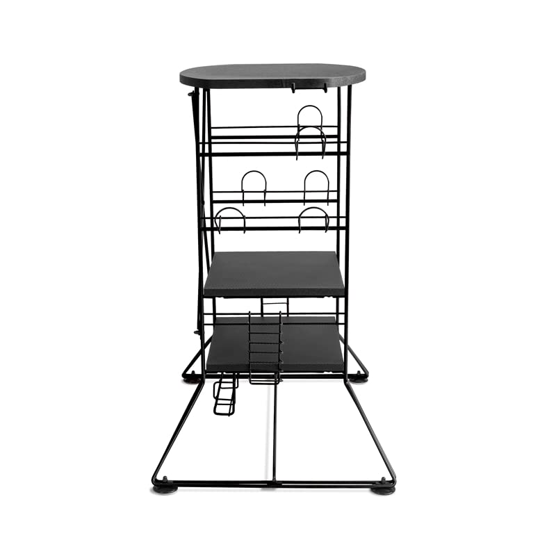 Atlantic XL Centipede Gaming Storage & TV Stand w/Double-Wire Steel in Black