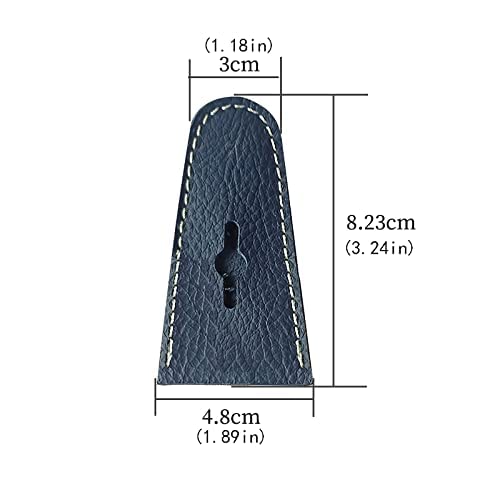 AMEYXGS 2pcs Archery Recurve Bow Tip Protector Leather Bow Limb Tip Guard Protector End Replacement Caps for Archery Hunting Accessories (Black)