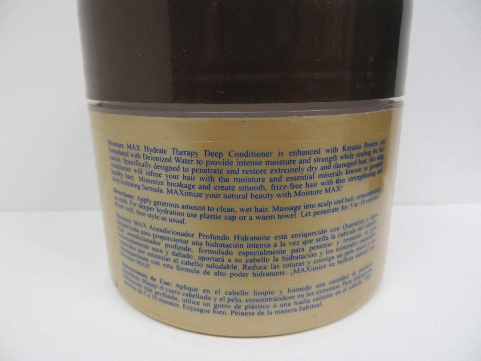 Lustrasilk Moisture Max Keratin Protein Hydrate Therapy Deep Conditioner 8oz AND Nicka K Brightening Essence Mask