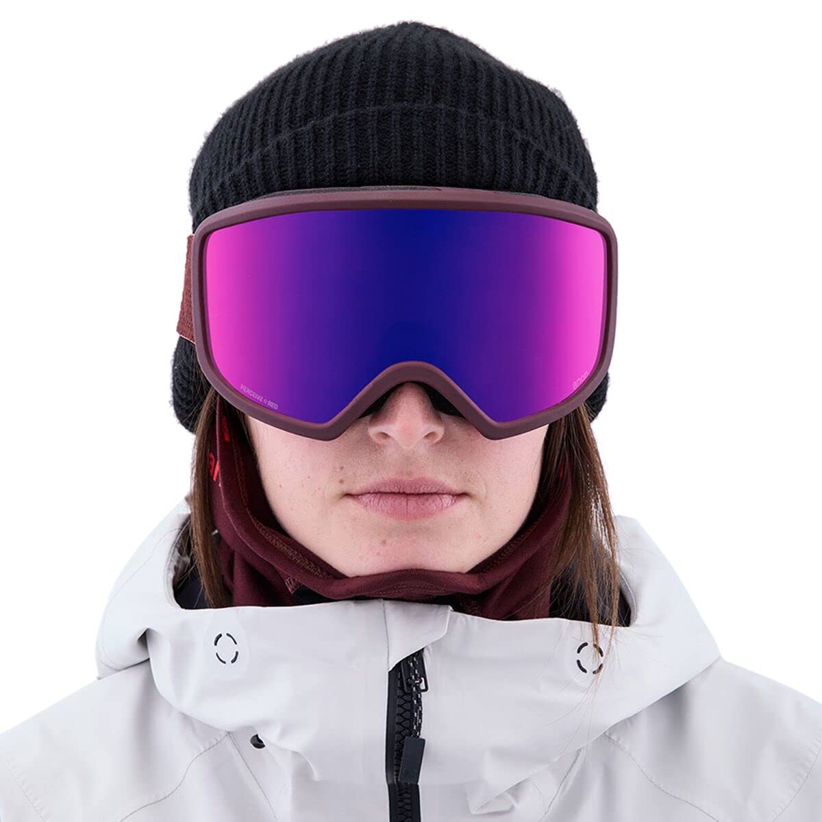 Anon Deringer Goggles + Bonus Lens, Frame: Mulberry, Lens: Perceive Sunny Red (14% / S3), Spare Lens: Amber (55% / S1)