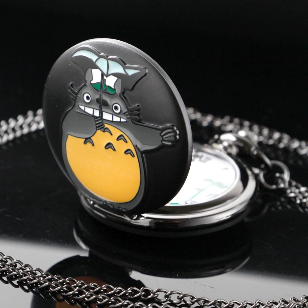 Anime Theme Design Quartz Pocket Watch Womens Mens Kids Best Gifts for Birthdays Xmas