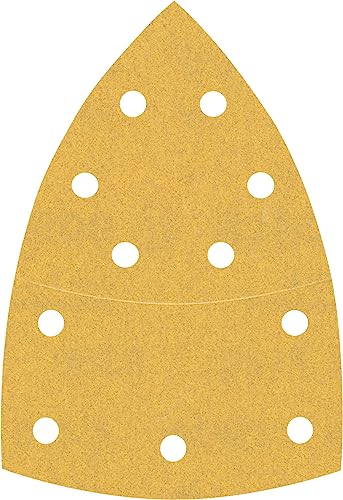 Bosch Professional 10x Expert C470 Sandpaper (for Hardwood, Paint on Wood, 102x62, 93 mm, Grit 180, Accessories Multi Sander)