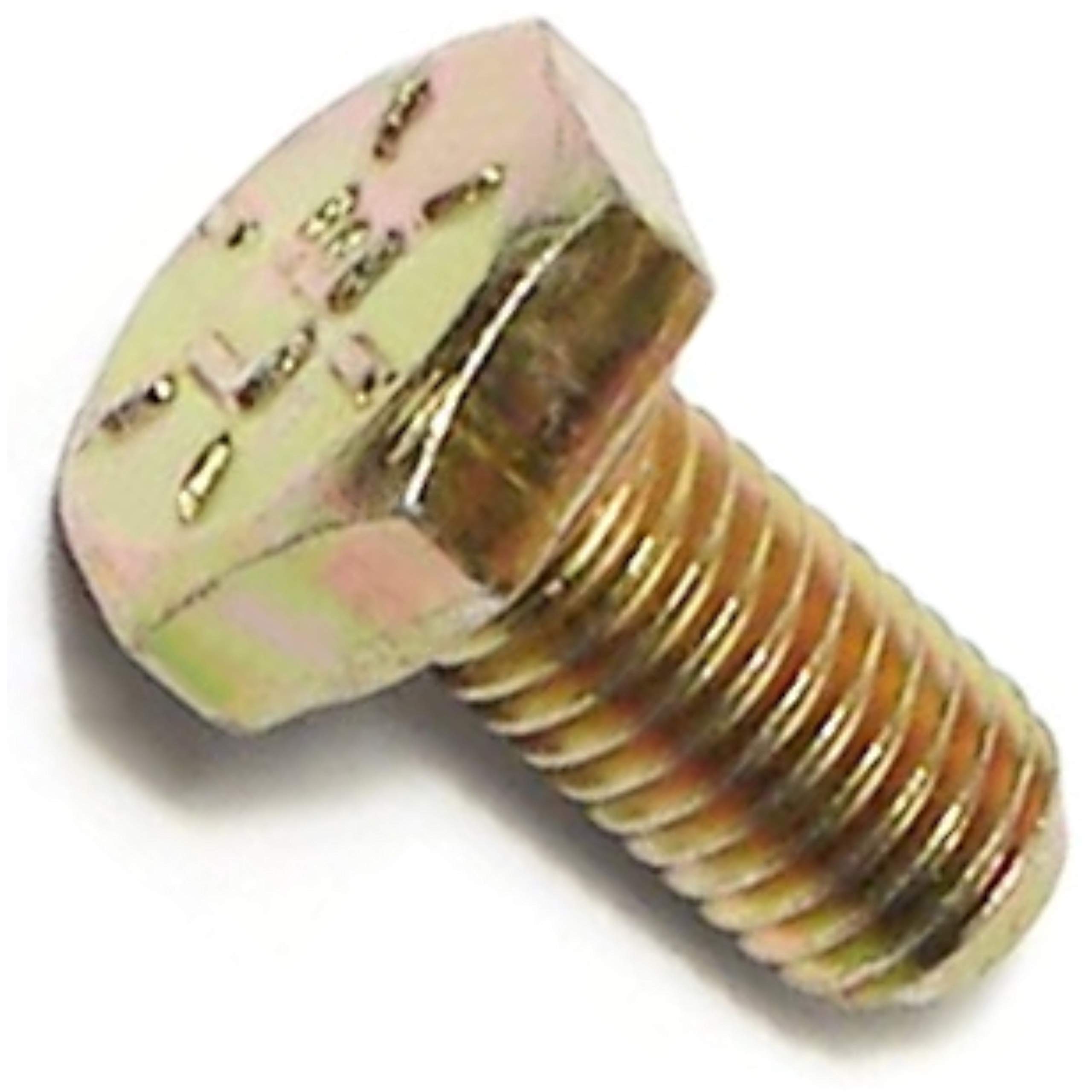 Hard-to-Find Fastener 014973251178 Grade 8 Fine Hex Cap Screws, 1/4-28 x 1/2, Piece-50 , yellow
