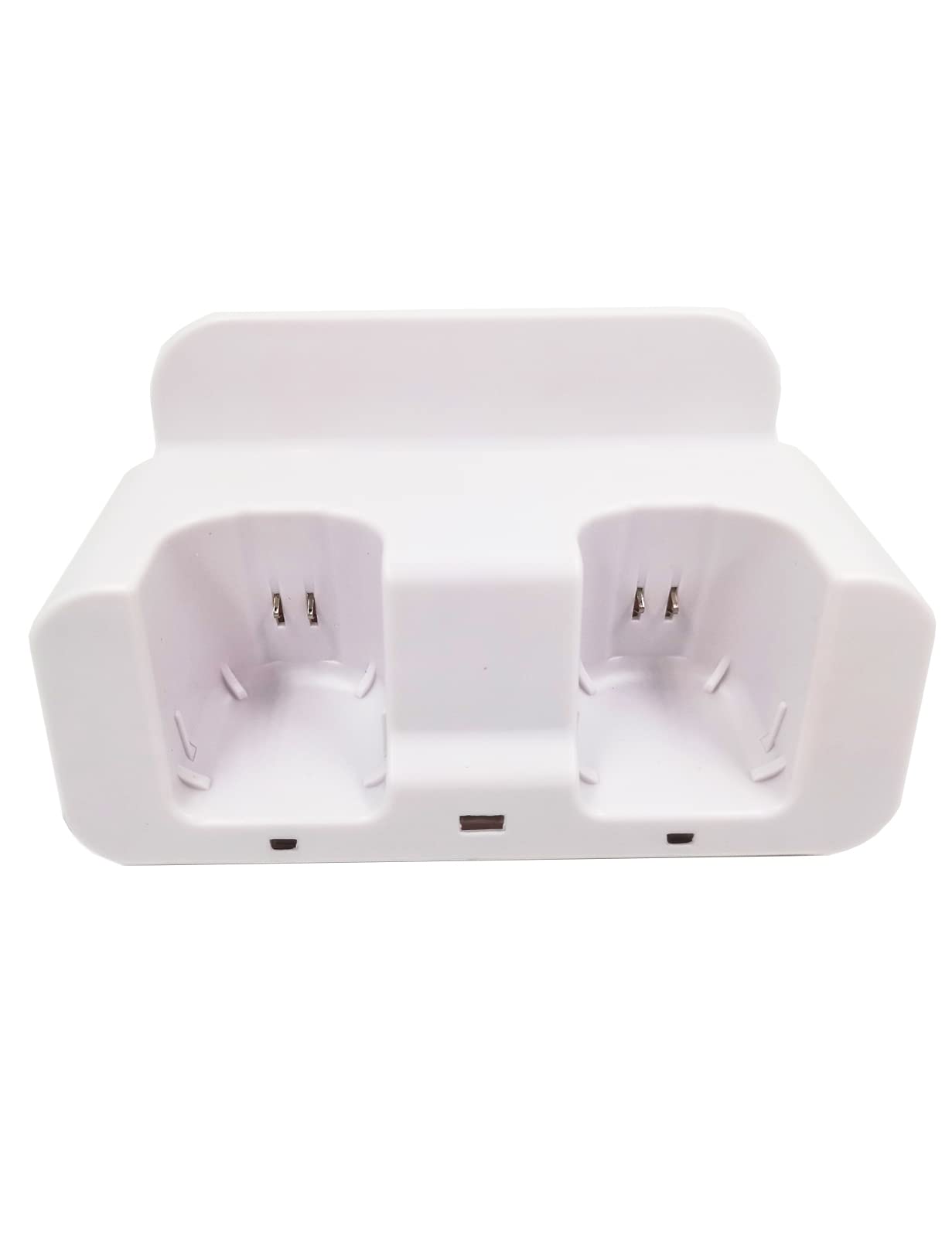 Charging Station for Wii U Gamepad and Remote Controller - Rechargeable Battery Power with USB Cord, Dock Stand and Replaceable 2800mAh Packs - Compatible with Motion in Nintendo WiiU（White）