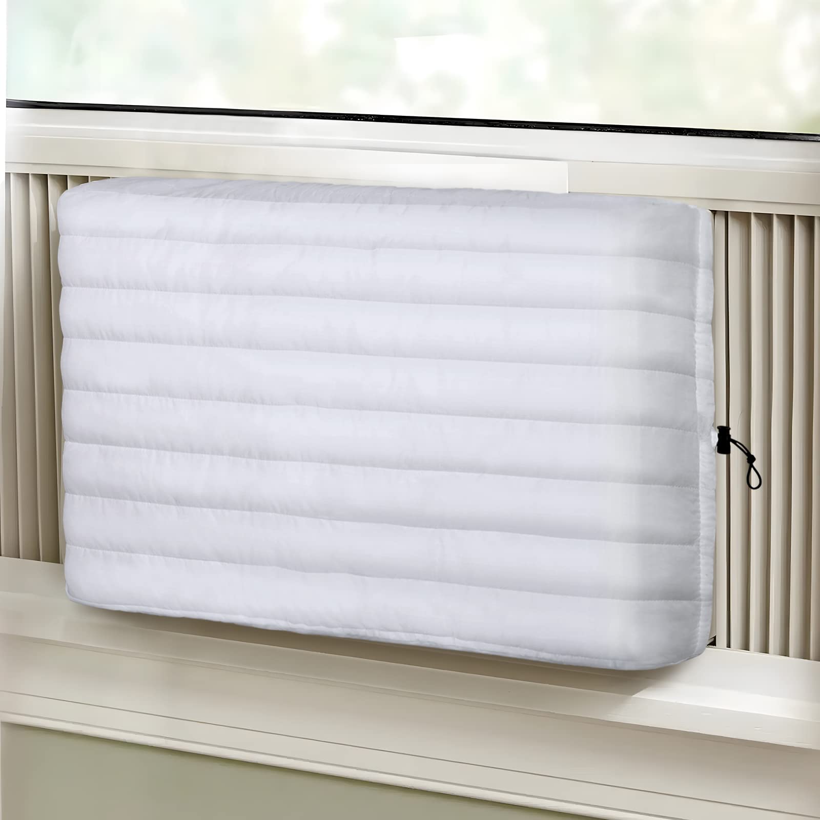 FILORA Indoor Air Conditioner Cover Window AC Units Covers for Inside 21 x 15 x 3.5 inches(L x H x D) White