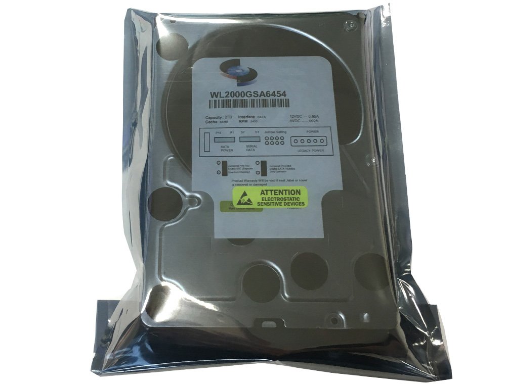 WL 2TB 64MB Cache 5400RPM SATA III (6.0Gb/s) 3.5" Internal Surveillance DVR Hard Drive - w/ 1 Year Warranty