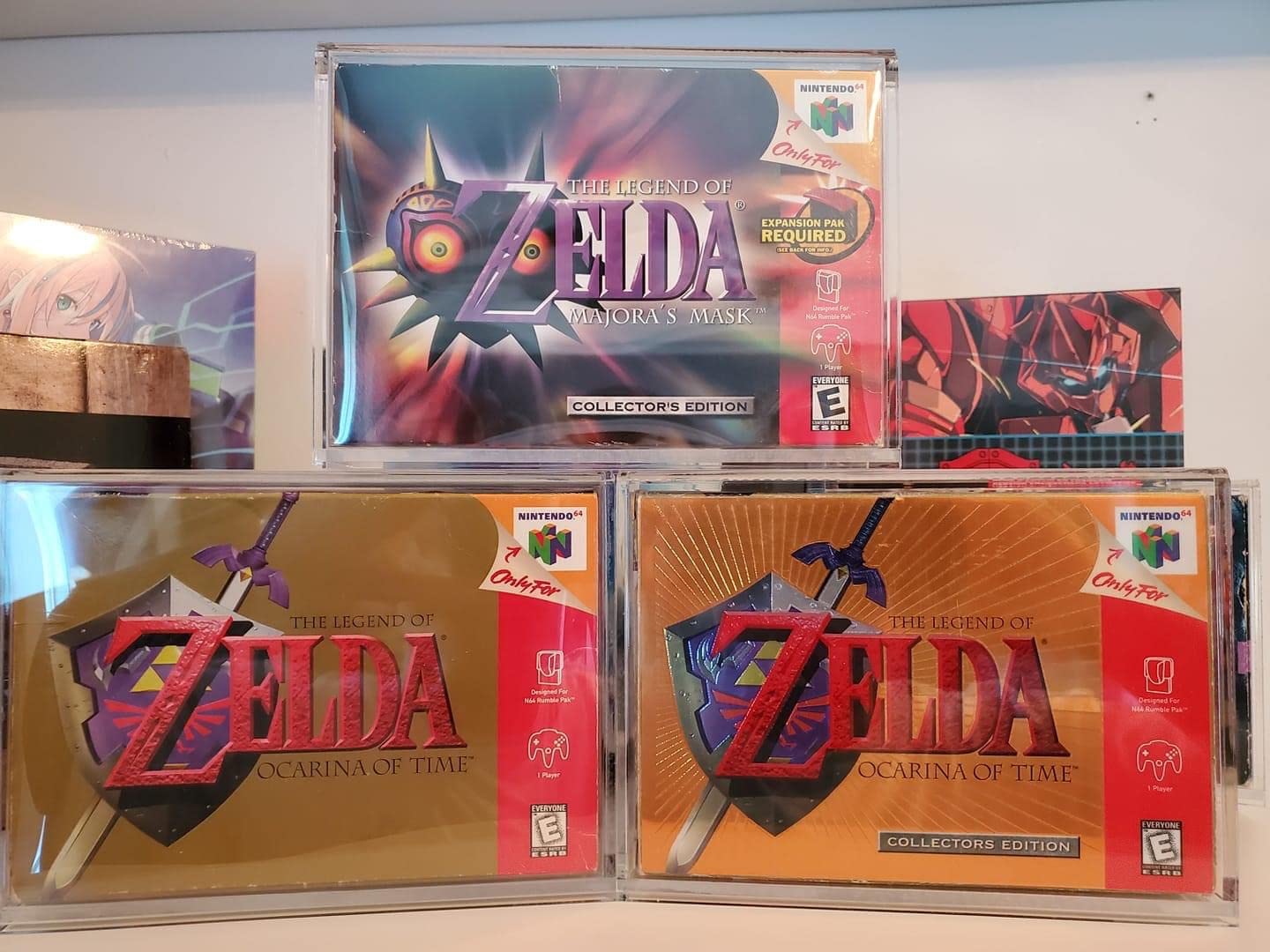 EVORETRO Clear Acrylic Protector Case Compatible with SNES & N64 Games Storage Box, 4MM Thick, Scratch, Dust, UV Resistant (Pack of 2)