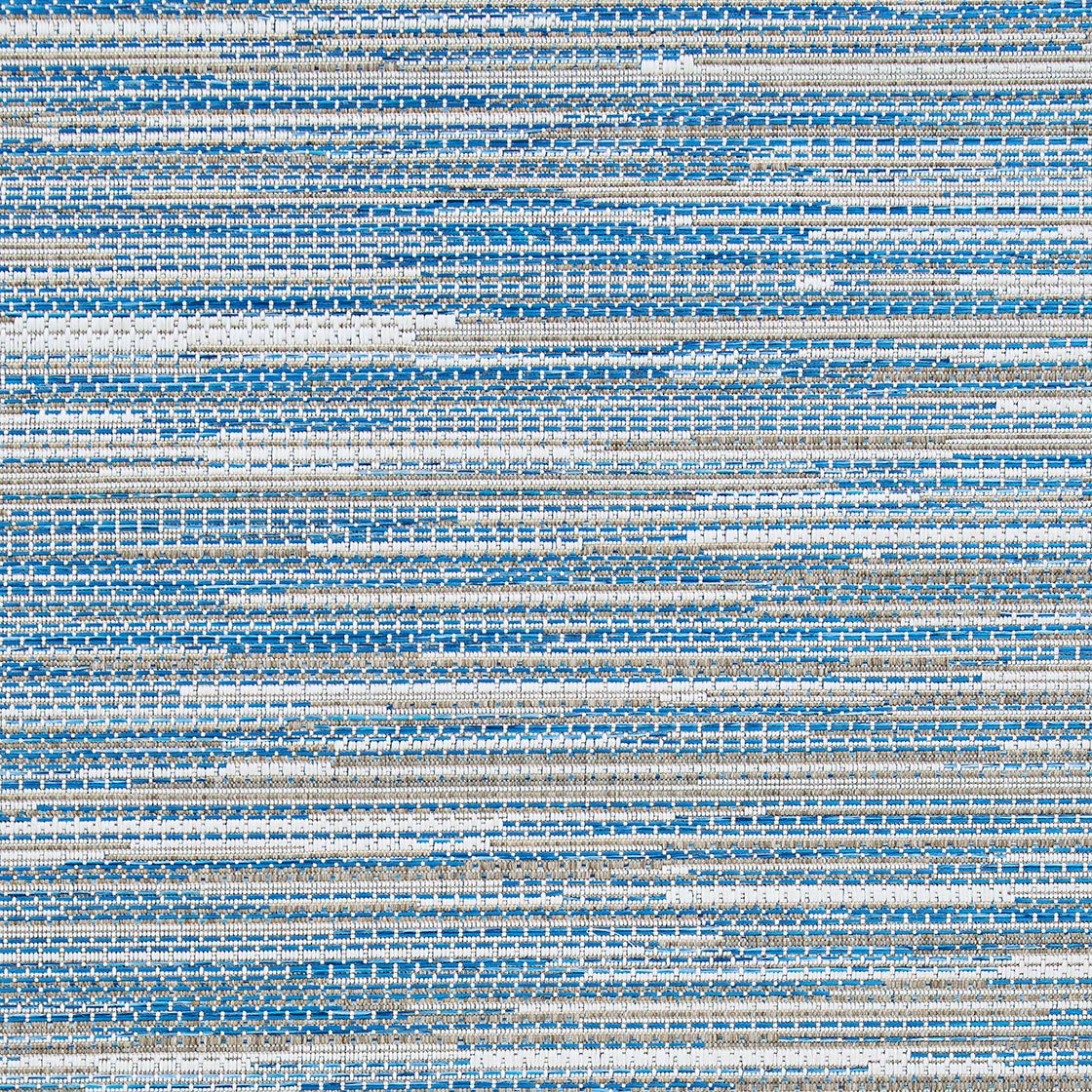 Couristan Monte Carlo Coastal Breeze Ocean-Champagne Indoor/Outdoor Area Rug, 2' x 3'7"