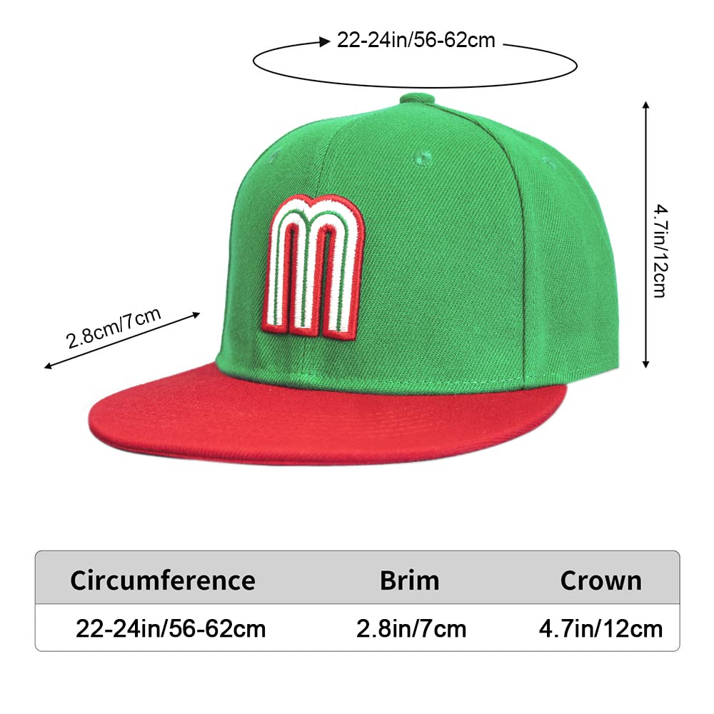 All That Kel Men's Baseball Cap, Basketball Hat Green/Red,Adjustable Snapback Embroidered Dad Hat