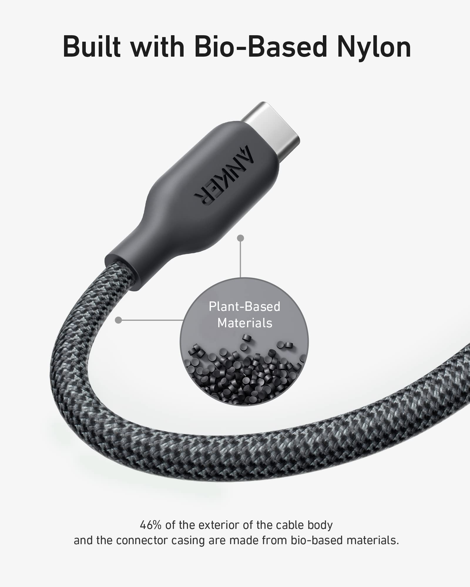 Anker 543 USB C to USB C Cable (140W, 6ft), USB 2.0 Bio-Nylon Charging Cable & Anker 778 Thunderbolt Docking Station (12-in-1, Thunderbolt 4), 40 Gbps with Max 100W Charging