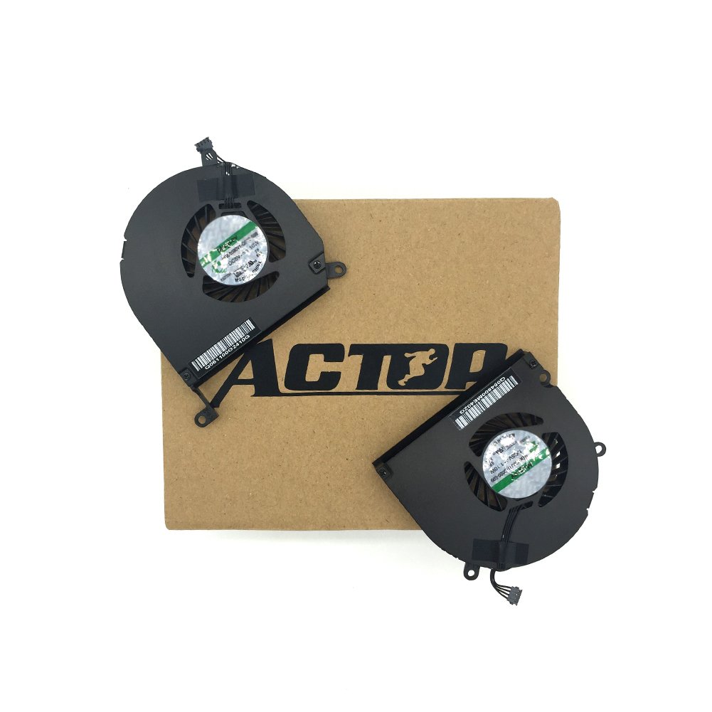 Left and Right Side CPU Cooling Fan Assembly for Apple MacBook Pro 15" A1286 (2008, 2009, 2010, 2011, 2012)