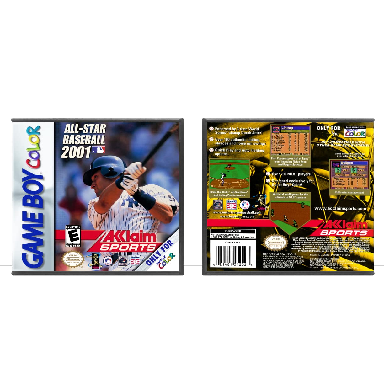 All-Star Baseball 2001 | (GBC) Game Boy Color - Game Case Only - No Game