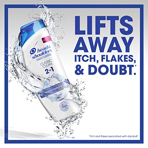 Head & Shoulders and Classic Clean AntiDandruff 2 in Shampoo and Conditioner, Lemon, 13.5 Fl Oz