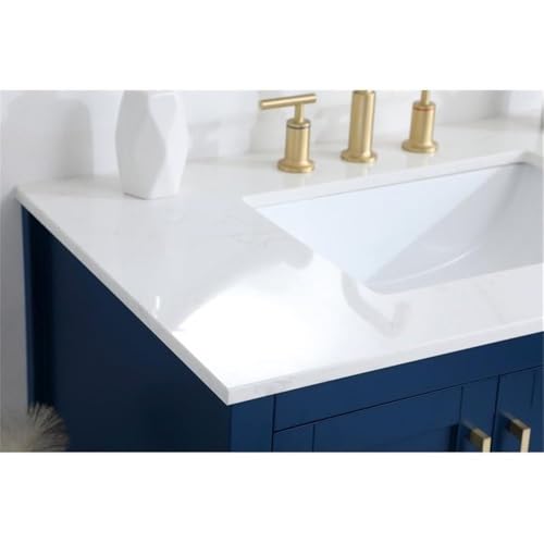 Elegant Kitchen and Bath 36 inch Single Bathroom Vanity Cabinet - Blue