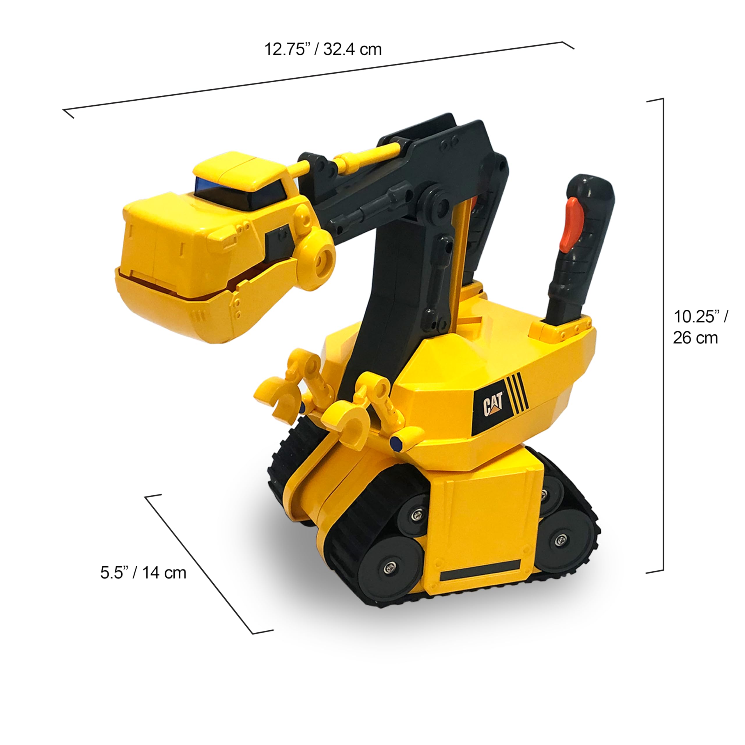 CAT Construction Toys Funrise Light & Sound Roaring Rex-Cavator Battery Operated Toy Excavator, Ages 3+