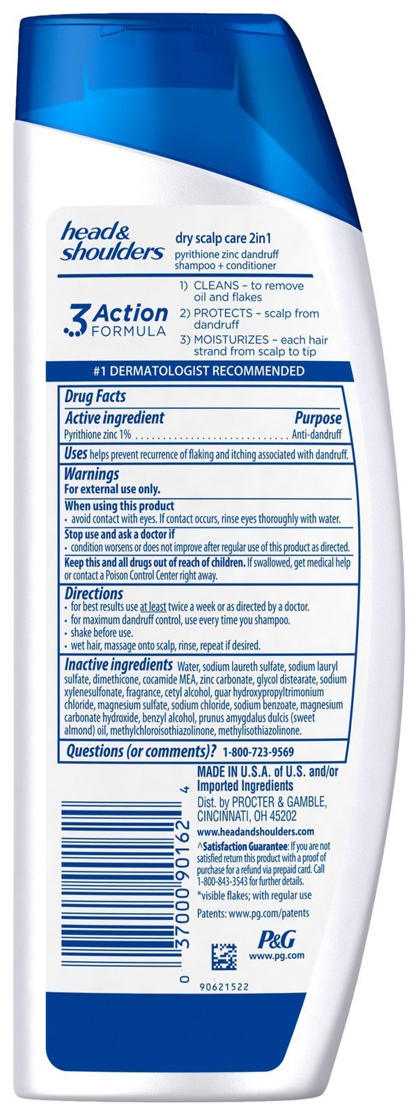 Head & Shoulders Dry Scalp Care 2-in-1 Dandruff Shampoo + Conditioner - Almond Oil - 8.45 oz