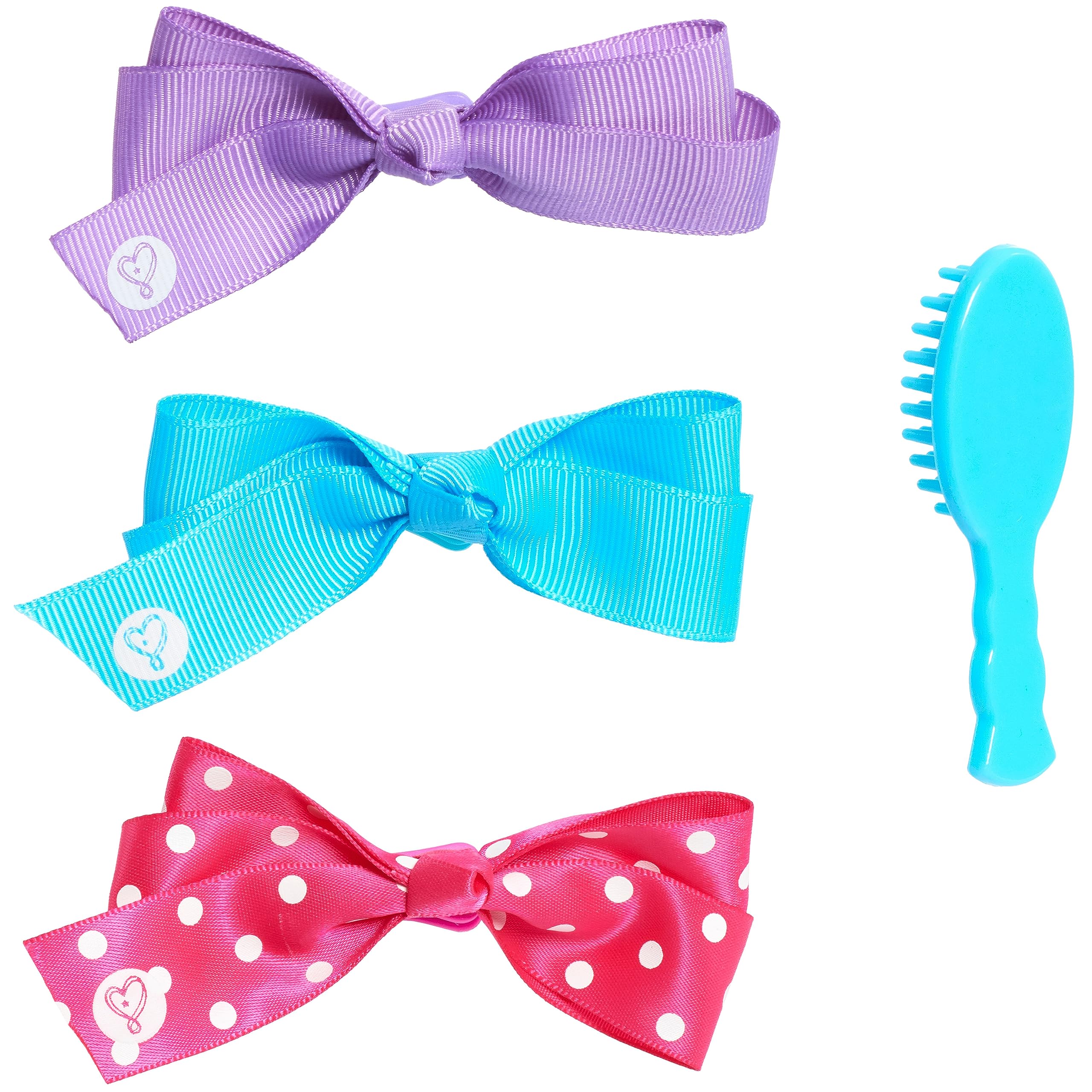 BowBow on The Go Go 11.75-inch Plush Stuffed Animal, Set Includes Leash, 3 Fabric Bows, Brush, and Tutu, Kids Toys for Ages 3 Up by Just Play
