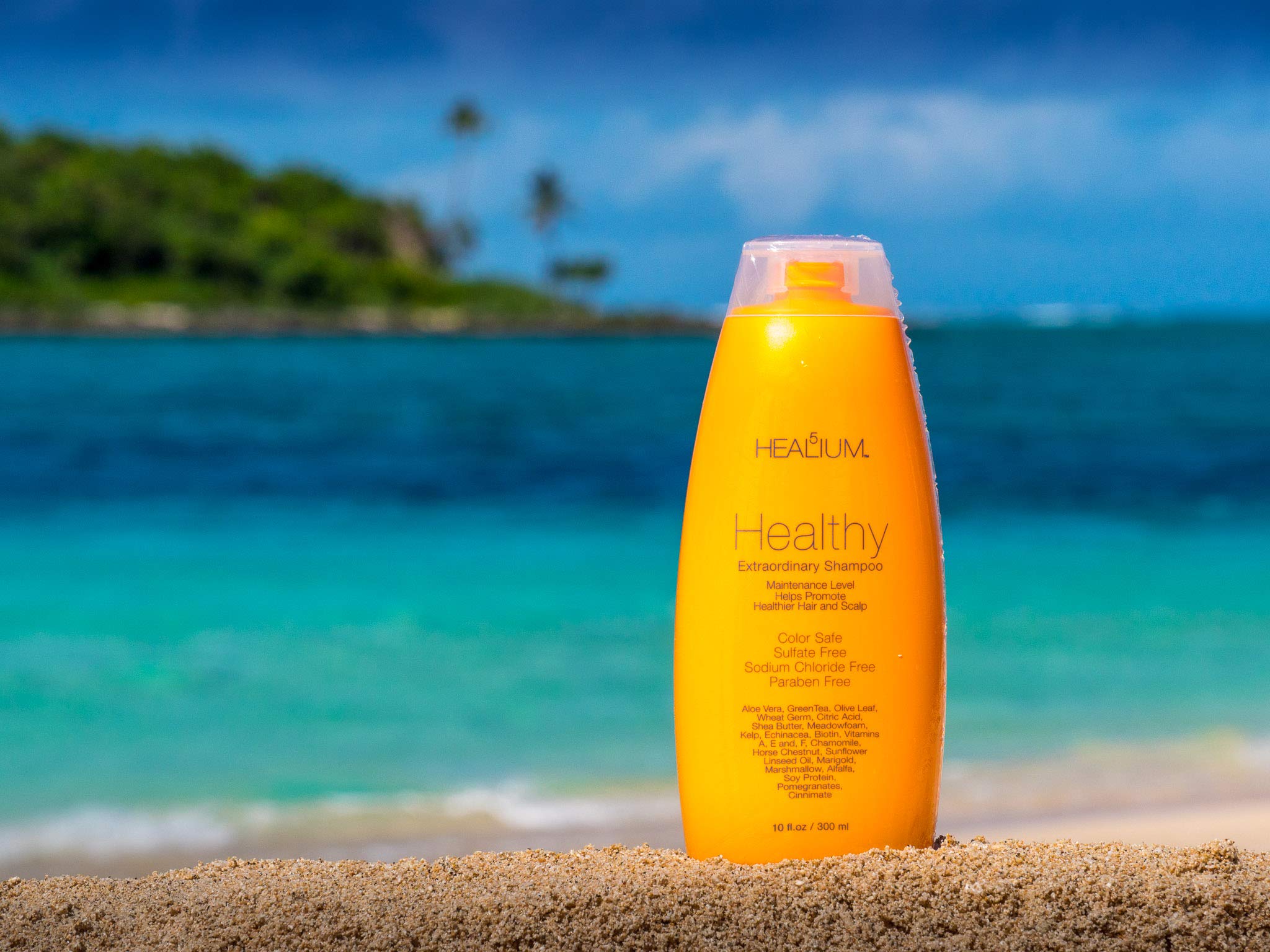 Healthy Shampoo, 10 oz - Sunscreen Oil Absorbing Moisturizing –Products for Men, Women, Curly, Frizzy, Fine, Thin Textures by Healium Hair