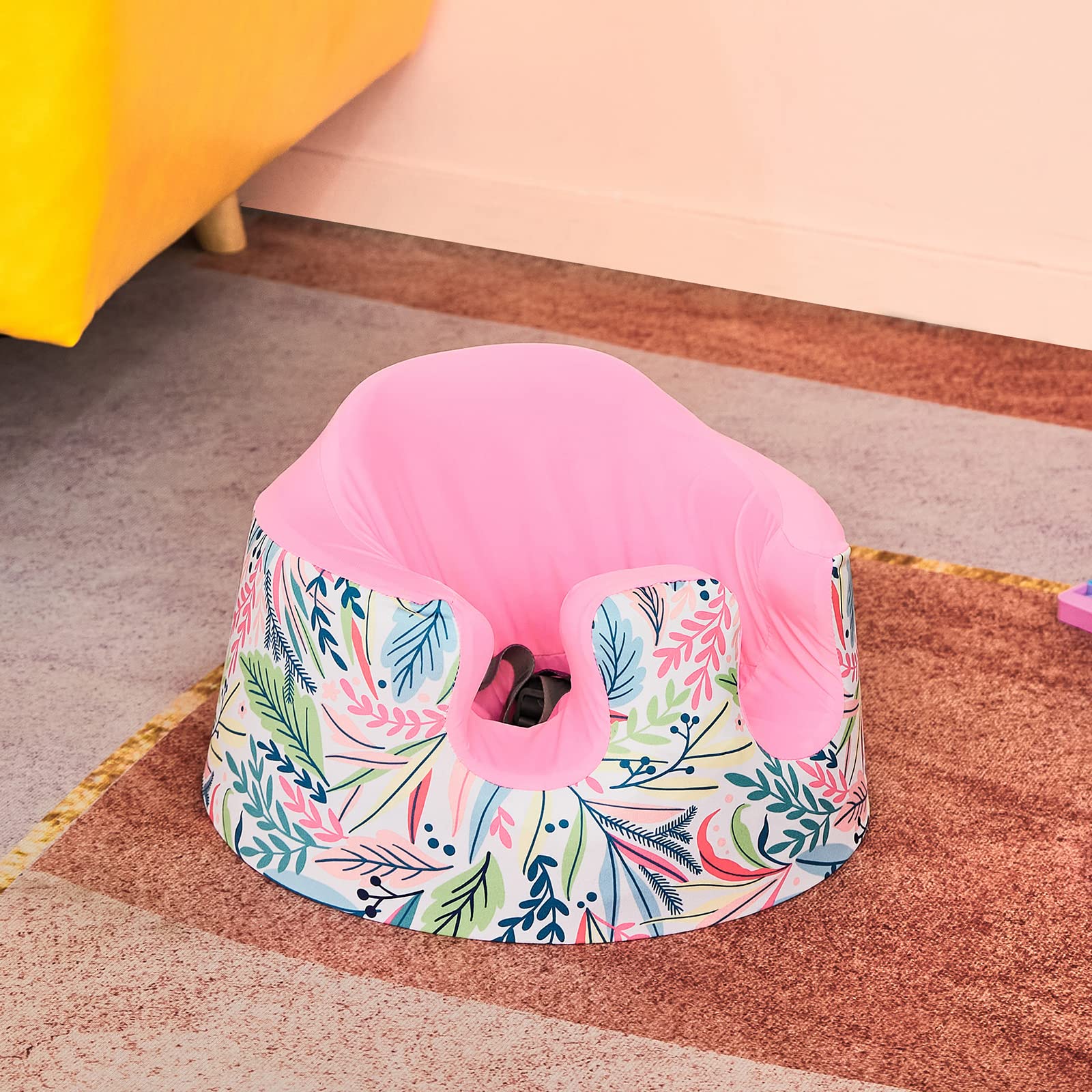 Baby Seat Cover, Multiple Styles Chair Cover Protection only Compatible with Bumbo Seats. (Multicolor Leaf)