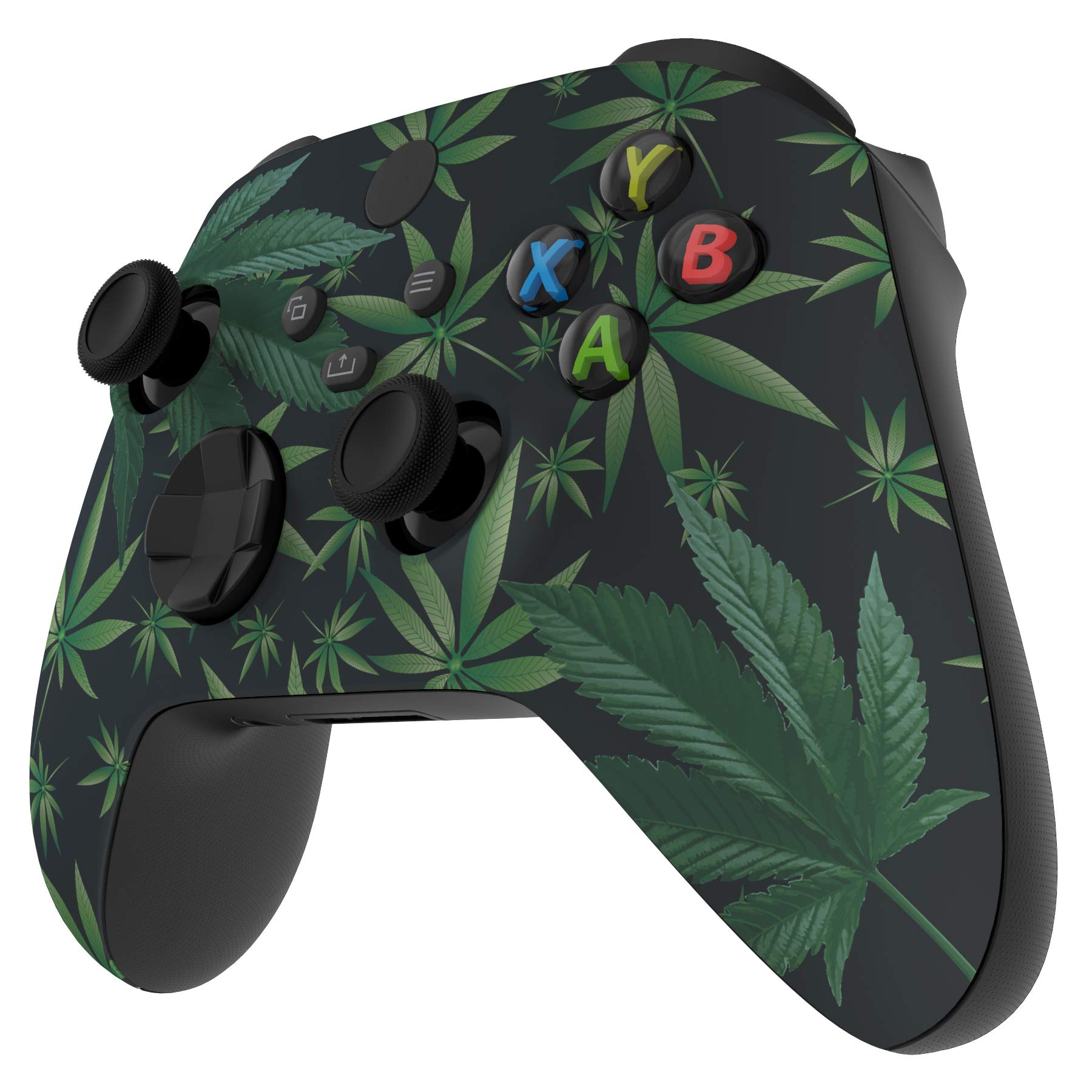 eXtremeRate Custom Shell for Xbox Series X & S Controller - Revitalize Your Controller - Green Weeds Replacement Cover Front Housing Cover for Xbox Core Controller Wireless [Control NOT Included]