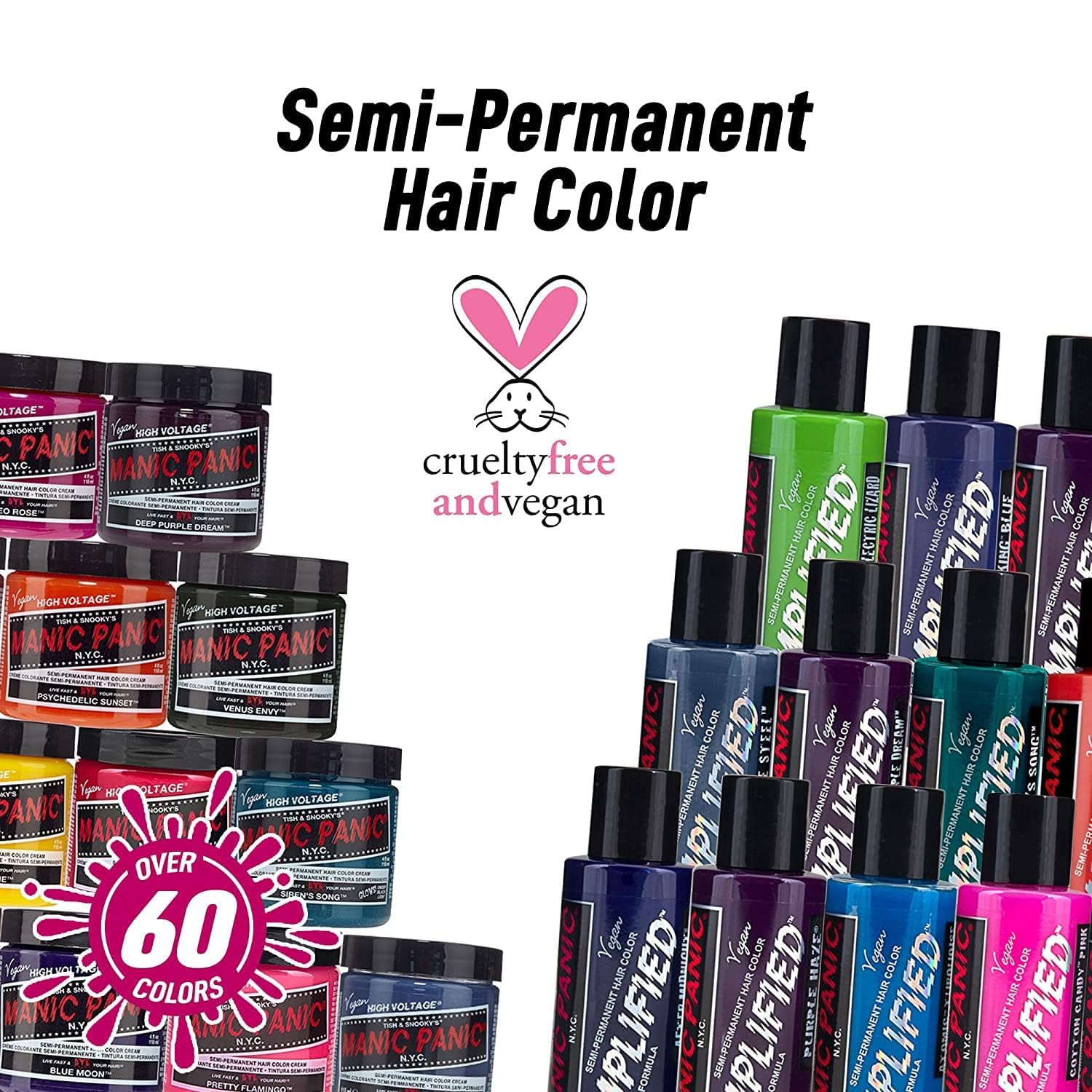 MANIC PANIC Hot Hot Pink Hair Color - Amplified