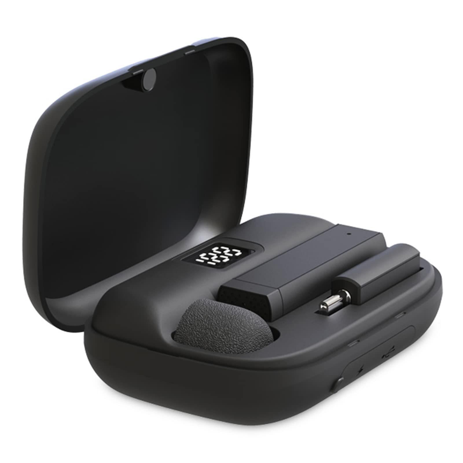 HeavenBird Wireless Lavalier Microphone with Charging Case, Clip-on Plug & Play Mini Bluetooth Microphone for iPhone iPad & Android, Youtubers, Live Stream, Vloggers, Zoom Video Recording