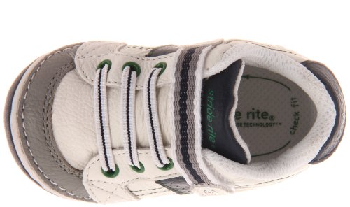 Stride Rite boys Srt Soft Motion Artie Athletic Sneaker, White/Navy, 3.5 Infant US