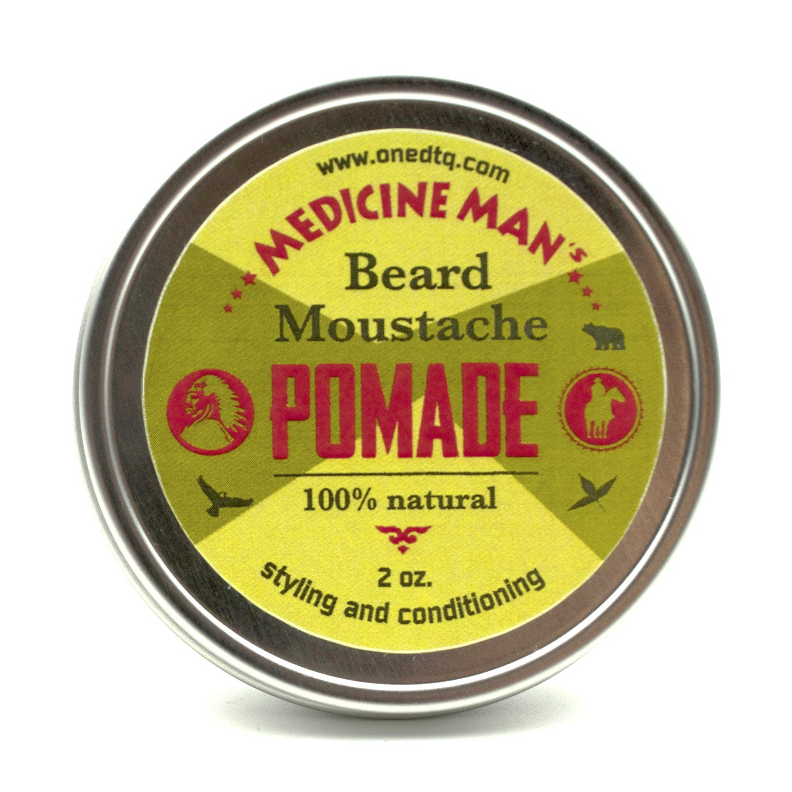 Medicine Manβs Beard Balm; Promotes Healthy Beard Growth, Premium Natural and Organic Butters and Oils, 2 Ounce, Mild Hold
