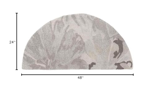 BROOKS DECOR Area Rugs, 2x4 Hearth Transitional Brown Area Rug Carpet for Living Room, Bedroom or Kitchen (2' x 4' Hearth)
