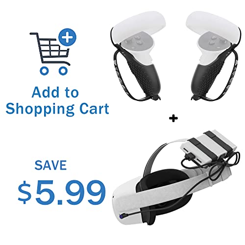 AMVR Touch Controller Grip Cover and Battery Holder for Oculus Quest 2 Accessories