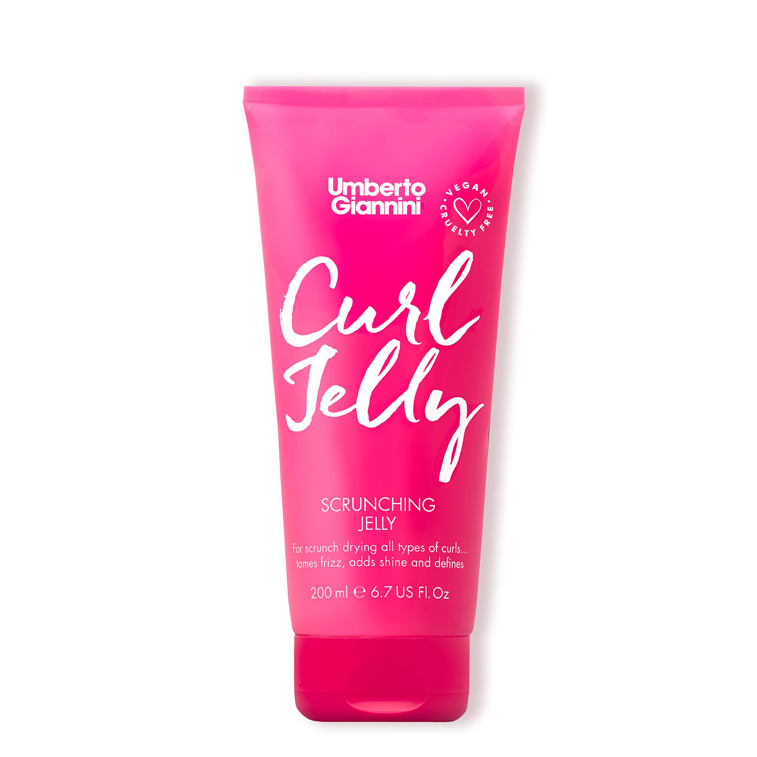 Umberto Giannini Curl Jelly Scrunching Jelly 7 fl Oz - Frizz Solution Defining Hair Gel for 2a-4c Curly, Wavy, Coily Hair - Vegan & Cruelty-Free
