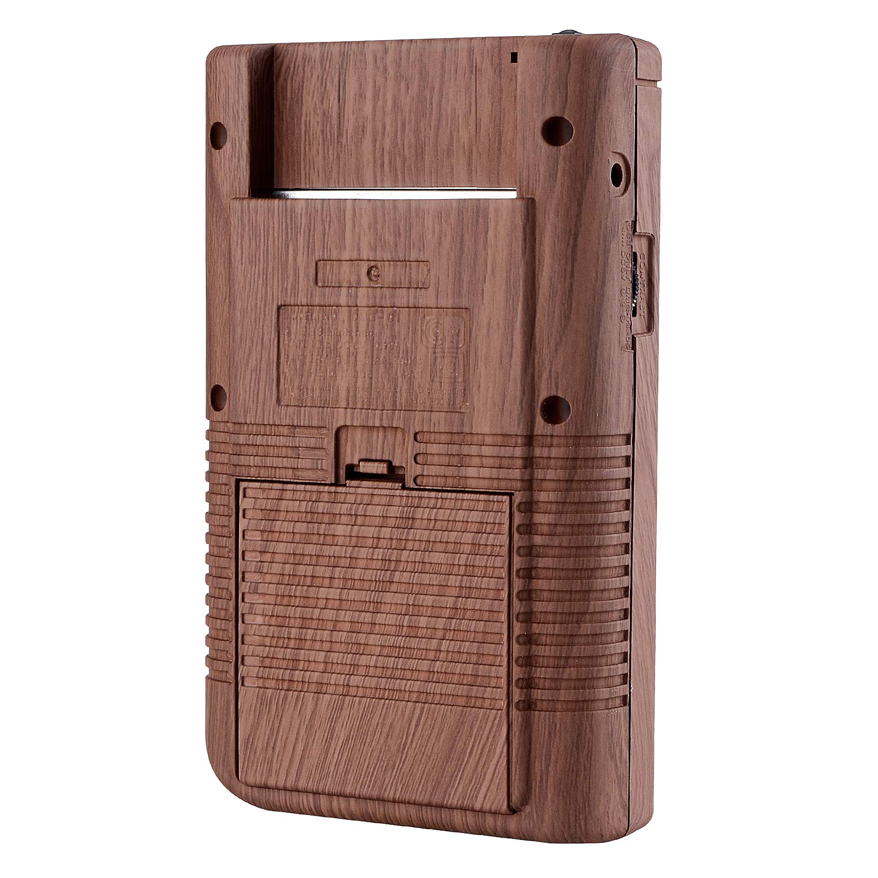 eXtremeRate Wood Grain Soft Touch Case Cover Replacement Full Housing Shell for Gameboy Classic 1989 GB DMG-01 Console with w/Screen Lens & Buttons Kit - Handheld Game Console NOT Included
