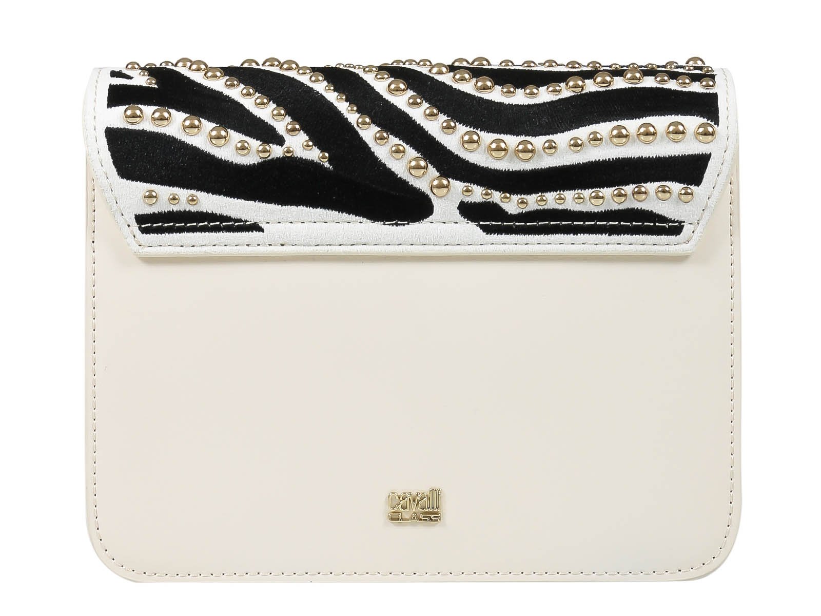Cavalli Class Roberto GWLPCM 010 Milano Rmx 0 Black/White Medium Shoulder Bag for womens