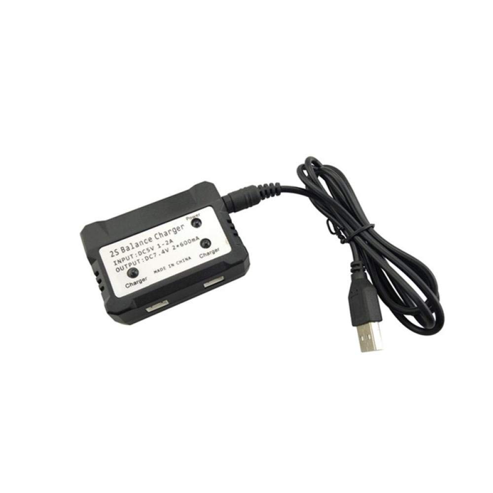 High-Performance Battery Backup 2PCS 7.4V 2700mah Lithium Battery with 2 in 1 for Hubsan X4 H501S Remote Control Helicopter Aircraft Spare Parts
