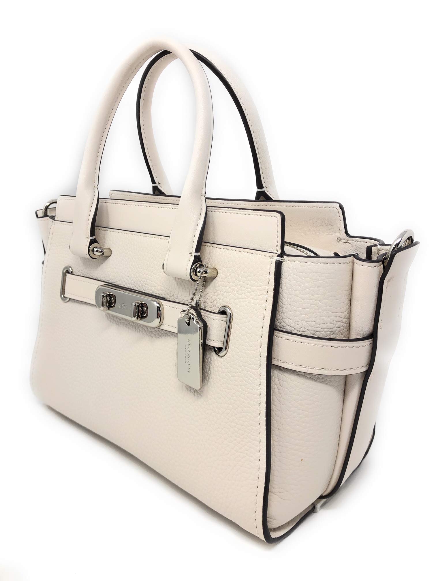 Coach Swagger Carryall 27 in Pebble Leather (SV/CHALK)