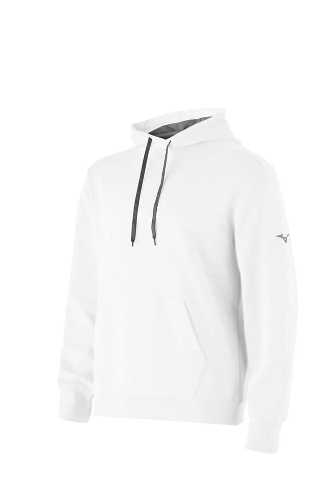 Mizuno Challenger Hoodie, White, Large