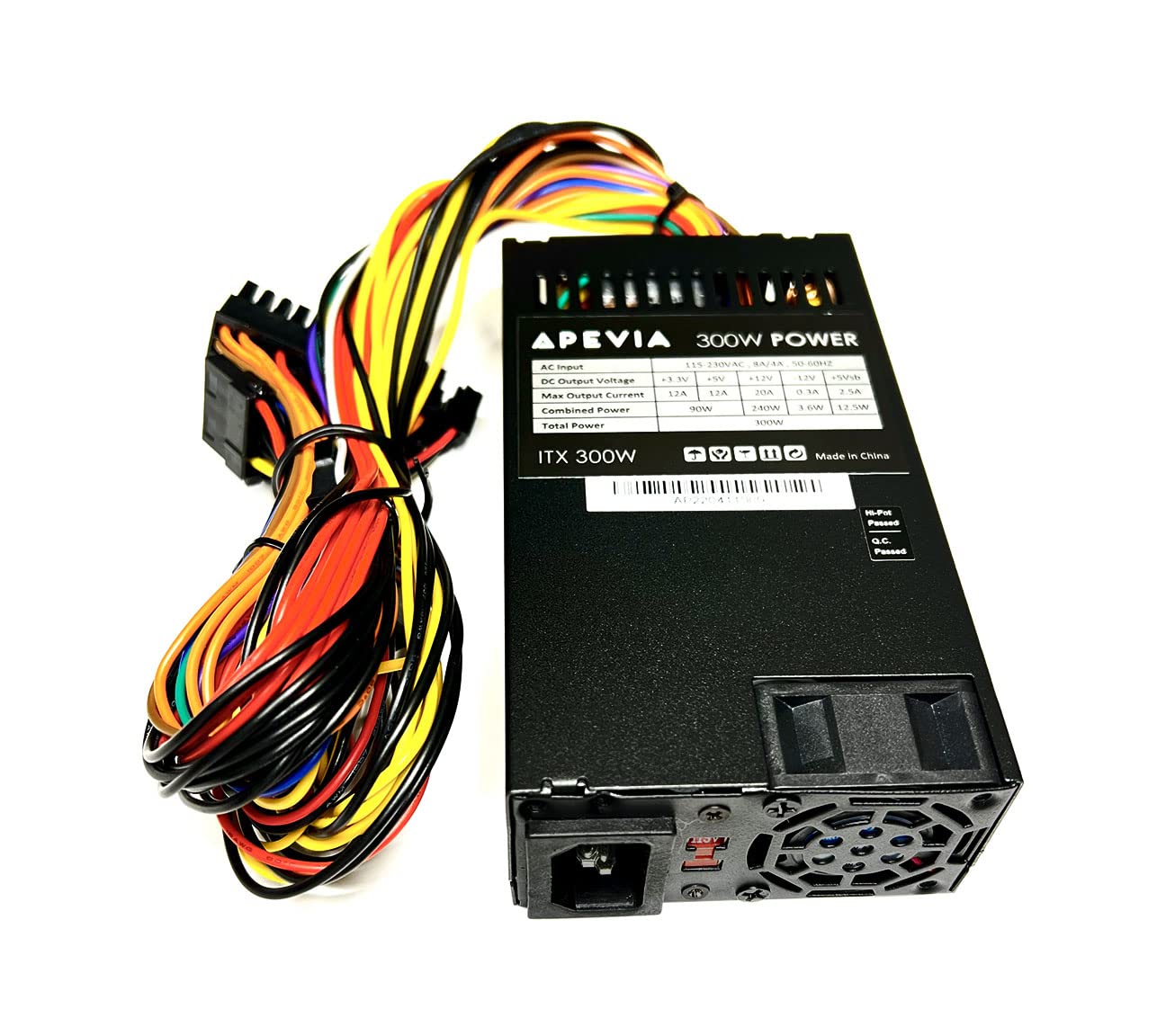 Apevia PS-ITX300W Mini-ITX/Flex ATX 300W Power Supply - Black