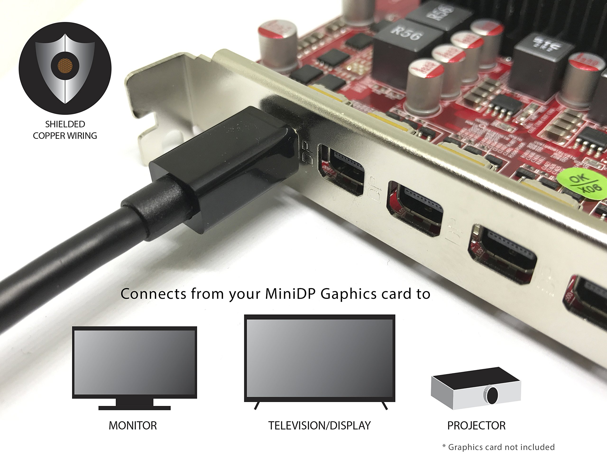 VisionTek Mini DisplayPort to Dual Link DVI-D Active Adapter (M/F) - 900640