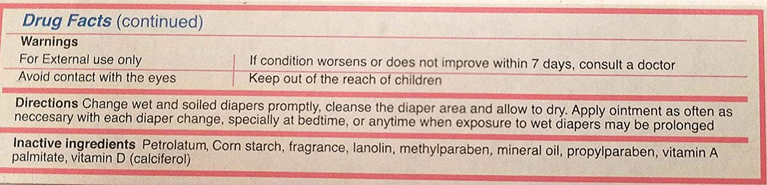 Vitacilina Bebe Diaper Rash Ointment 1.76 oz. (Quantity of 6)