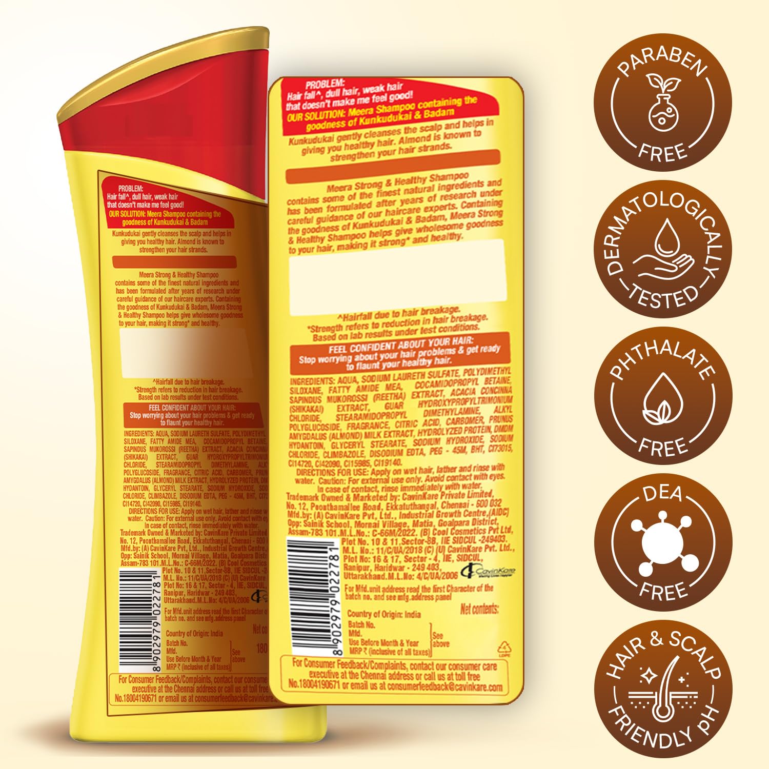 Meera Strong & Healthy Shampoo, 180ml