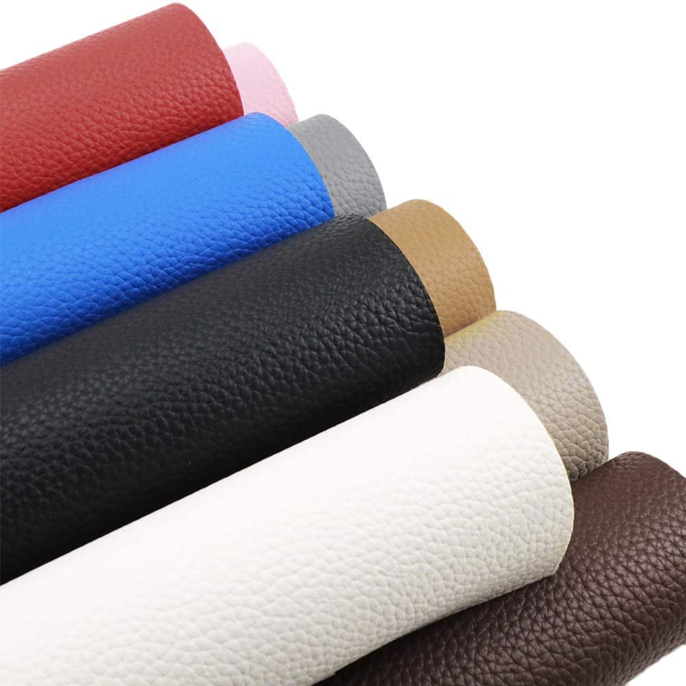 DAFUN Soft PU Leather Upholstery Fabric 1.0mm Thickness 54" Wide for Upholstery, Fashion Accessories, and DIY Projects(Navy,Pre-Cut 36"x54")