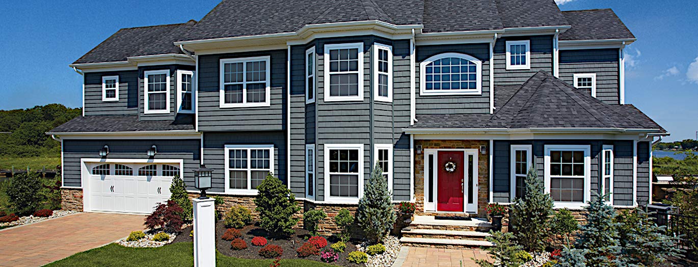 Cedar Impressions Double 9in. Staggered Rough Split Shakes (1/2 Square) Mountain Cedar