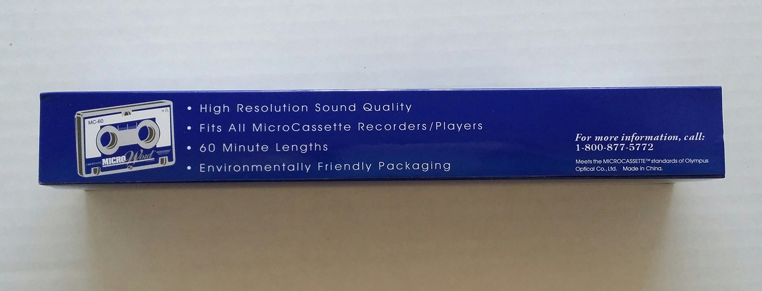 Micro Word MC60 Microcassette Blank Cassette Tapes - 60 Min. - Vx Series 25 Pack