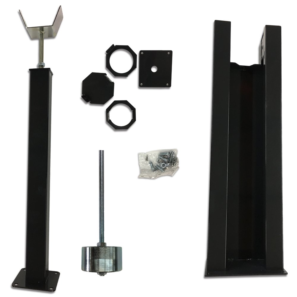 Manual Barrier Gate Complete kit 12ft Aluminum Arm-Counter Weight Receiver Stand